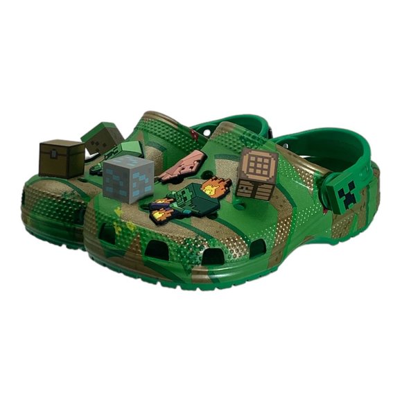 CROCS | Shoes | Crocs Minecraft Elevated 3d Clog Lightweight Green ...